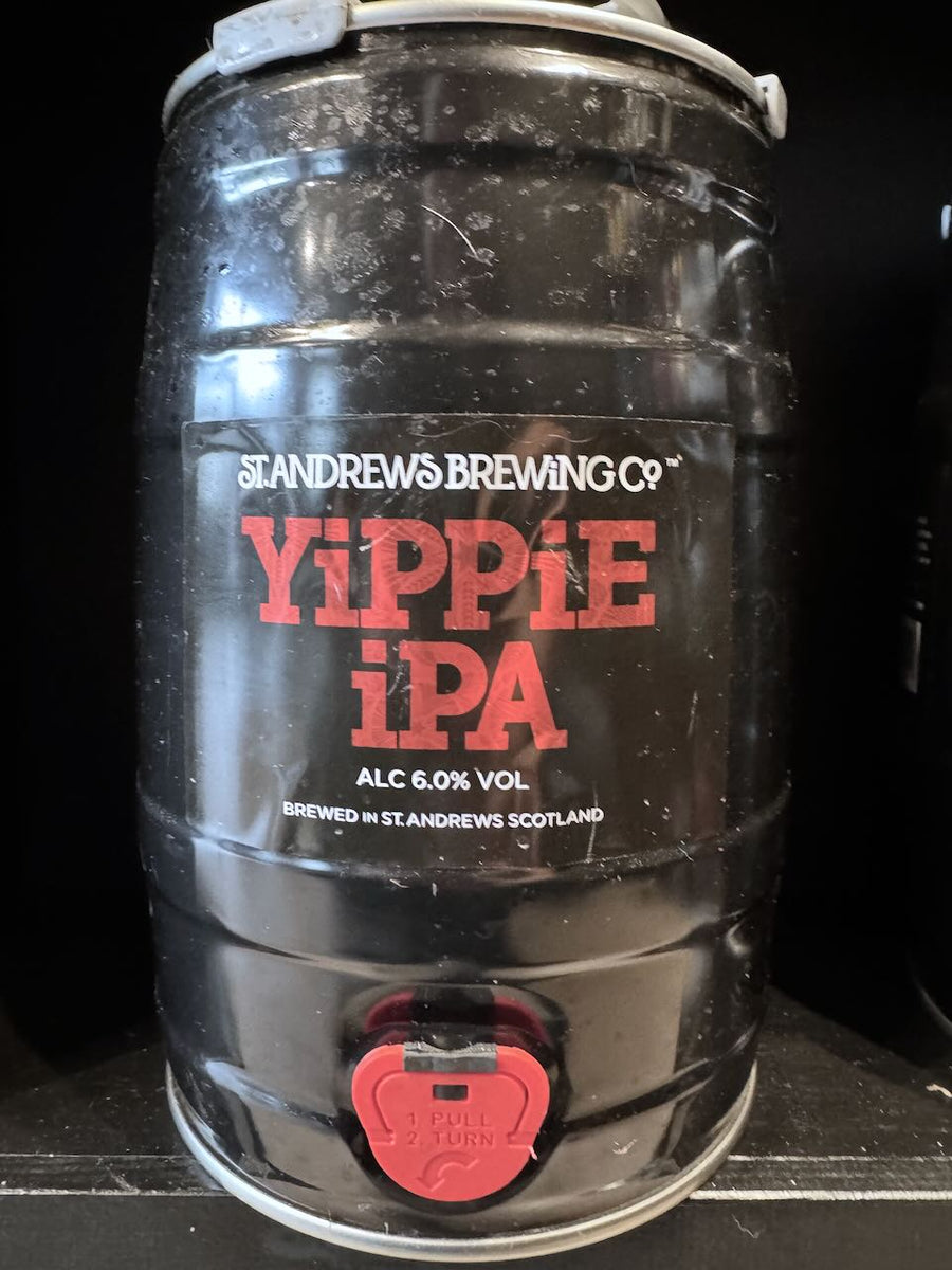 St Andrews Brewing Co Yippie IPA Mini Keg (5l) – Abbey Fine Wines